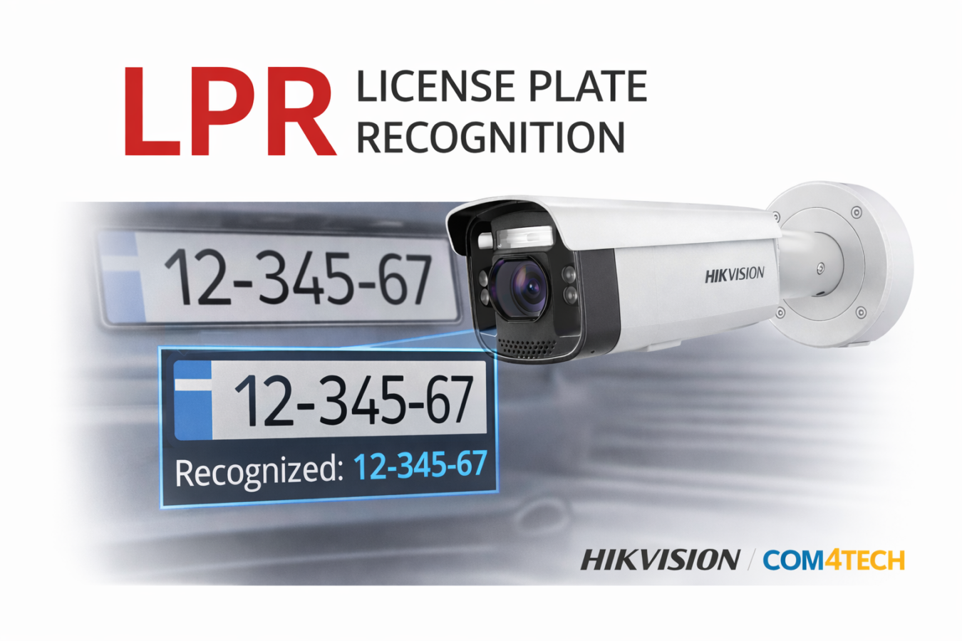 מצלמה רישוי LPR Hikvision 4Mp iDS-2CD7A46G2/P-IZHSY(2.8-12)