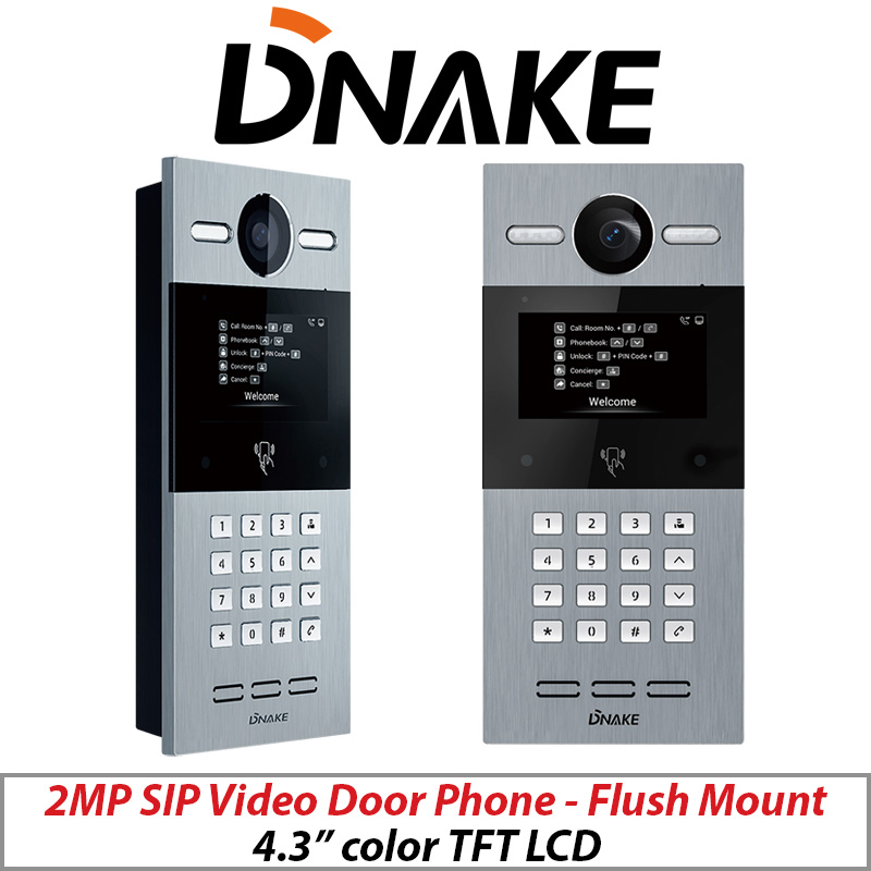 אינטרקום Dnake S215/S אינטרקום וידאו IP עם תצוגת מקלדת, 3 ממסרים ...